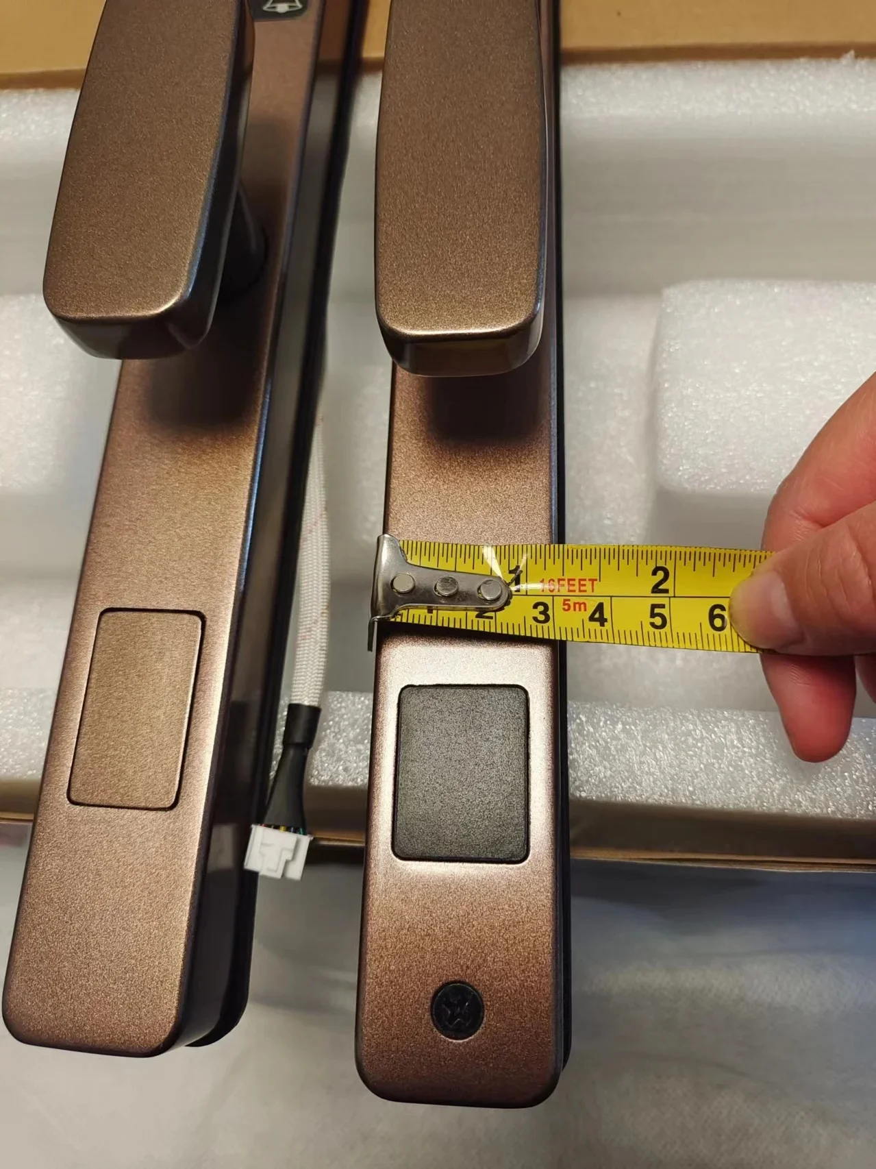 Exterior Euro Mortise Short Handle Smart Lock Ttlock Tuya Wifi ...