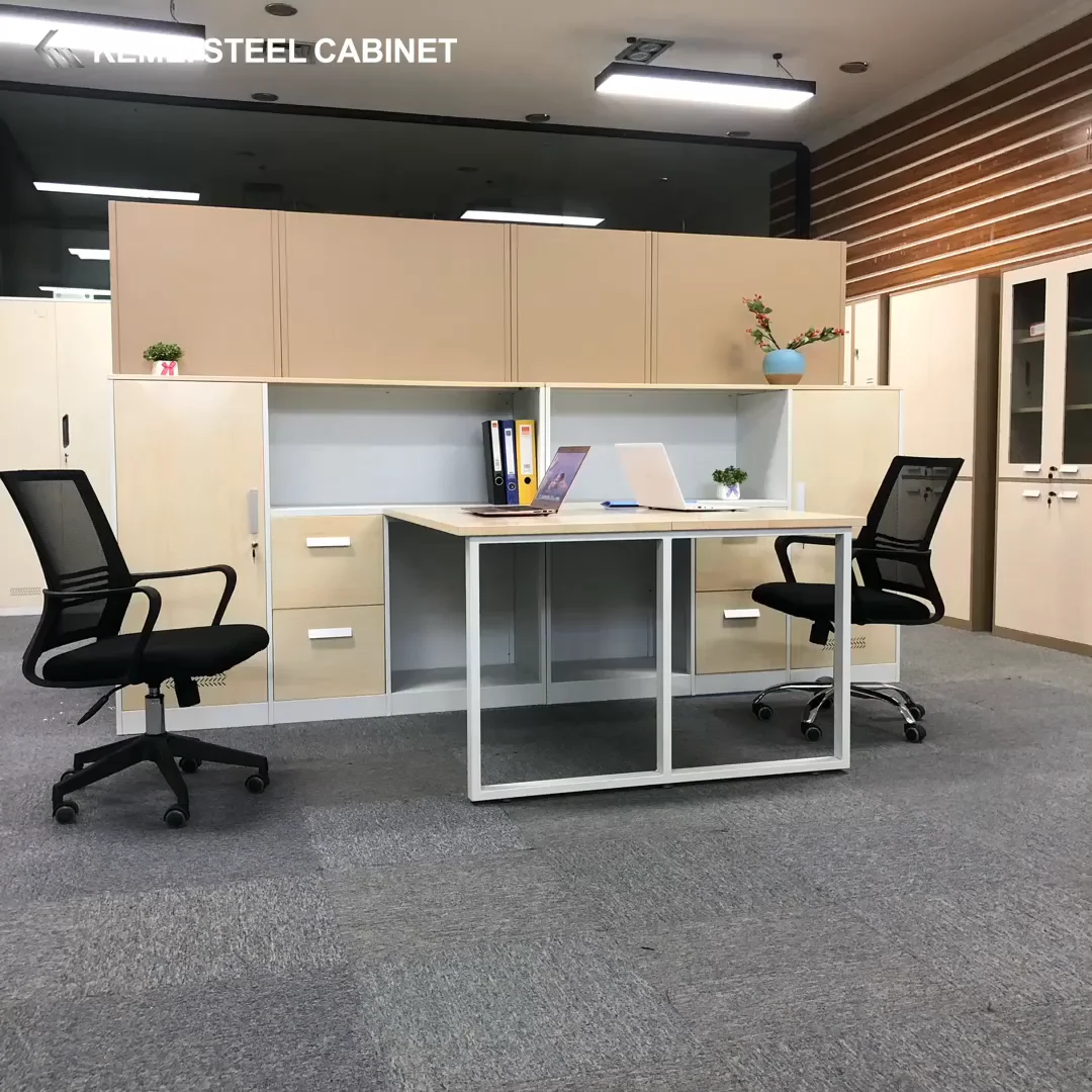Full Set Office Steel Storage Cabinet Desk And Study Commercial Metal ...