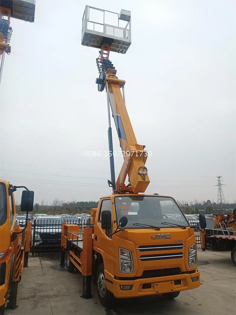 14m Telescopic Boom Aerial Ladder Aerial Working Vehicle High-altitude ...