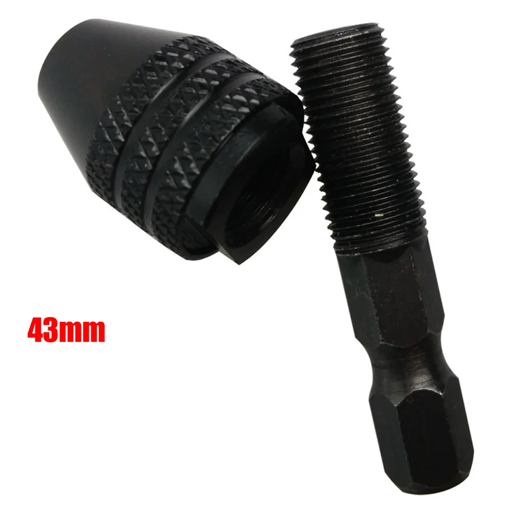 2 Styles 0.5-3.2mm 1/4 Mini Hexagonal Keyless Drill Chuck Adapter ...