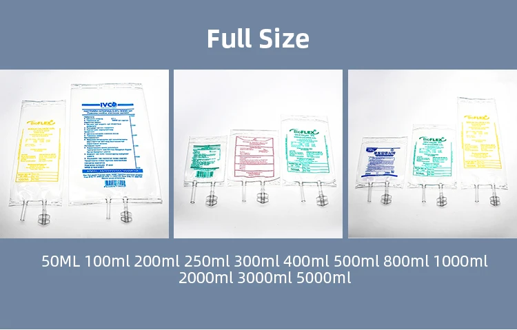 Medical Disposable Sterile Double Bagged Pvc Infusion Bag With One Port ...