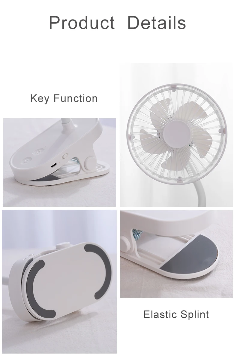Top Supplier Oem Adjustable Mini Standing Clamp Fan With Light - Buy ...