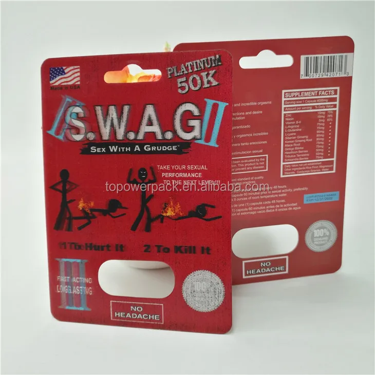 SWAG 50K 3D Cards for Pills Packaging - Eco-Friendly & Customizable