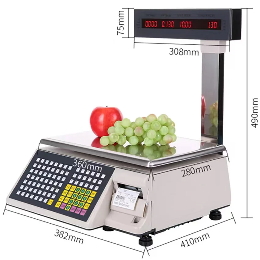 Barcode Scale, English Scale, Export Version, Foreign Arabic Fruit and ...