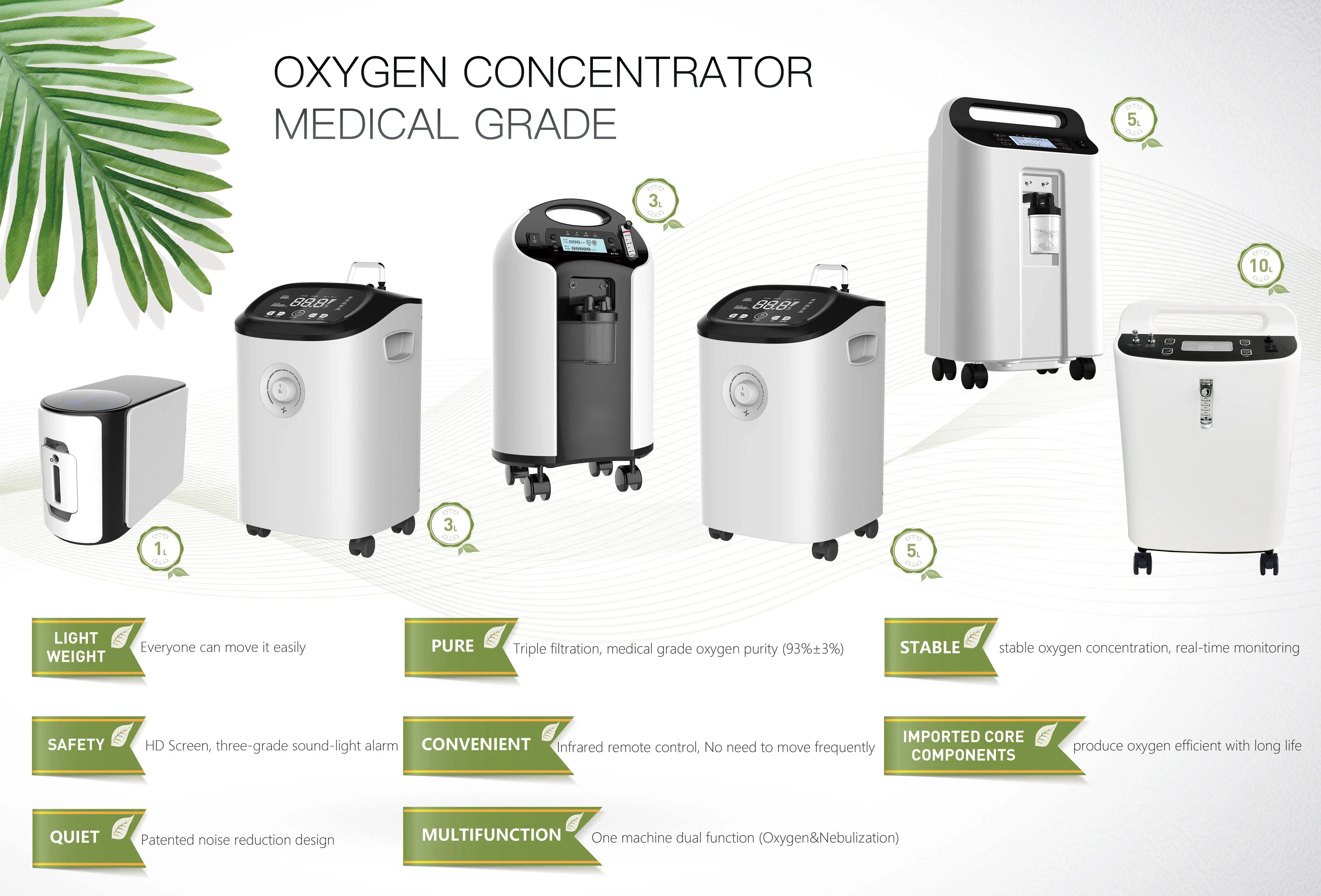 10lpm Oxygen Concentrator 10 Liters 96% Hight Purity With Ce & Iso ...