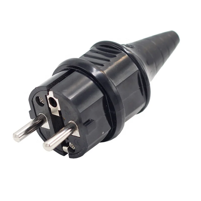 Eu Wiring Plug Ce Mark Waterproof European Plug Schuko Power Wiring ...