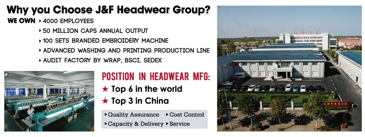 Taizhou J&F Headwear Co., Ltd. - Sport Caps