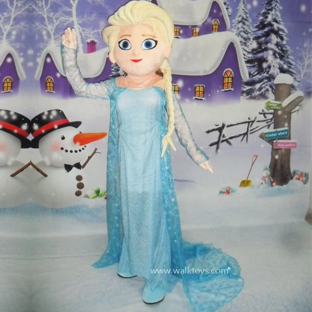 Custom Frozen Elsa Mascot Costume for Adult - Fun & Promotional