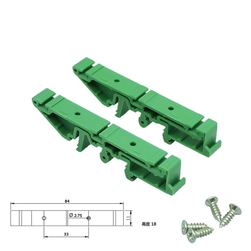 DRG-02 PCB Circuit Board Mounting Bracket - DIN Rail 10x Adapter+20x Screws