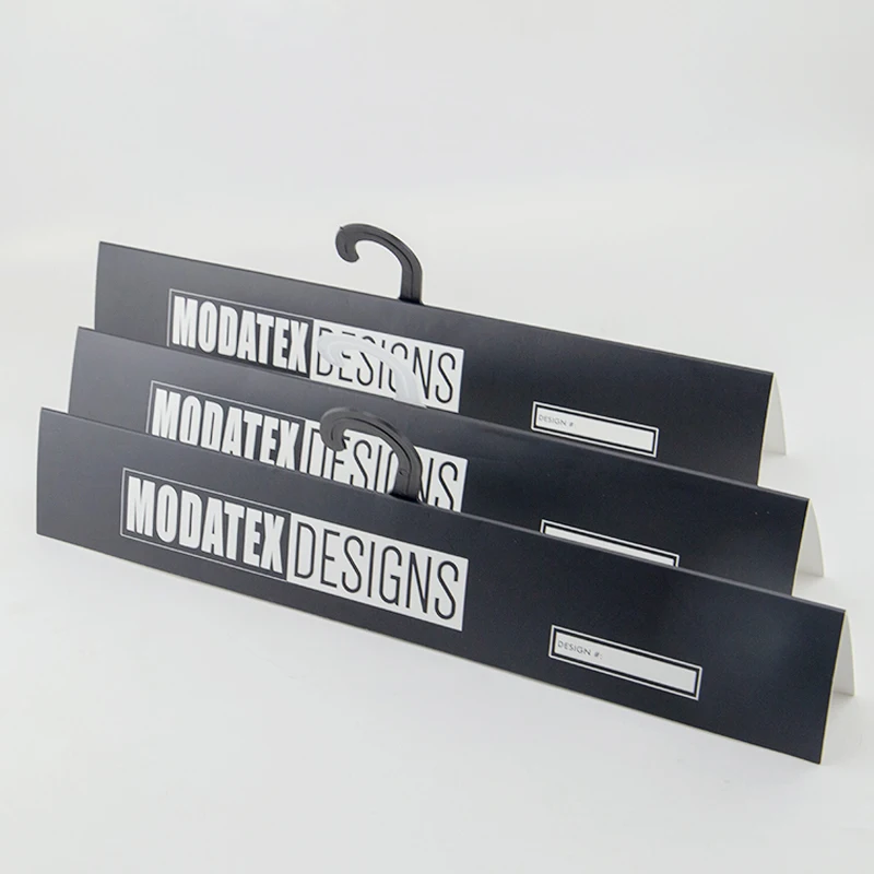 Custom Textile Sample Display Paper Hanger for Fabric Sample