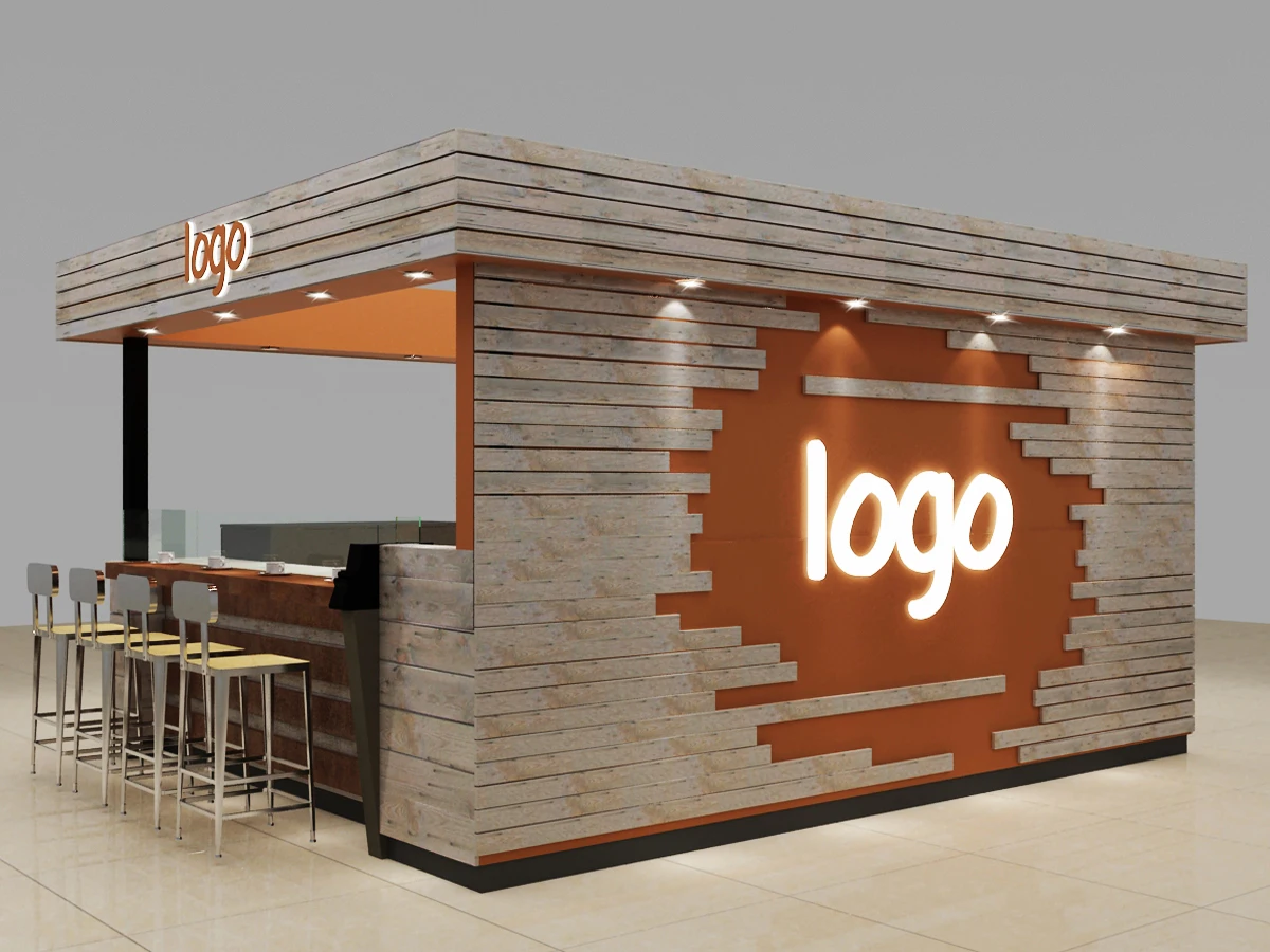 Solid Wood Mall Food Kiosk,Cafe Kiosk Bar Furniture Outdoor Or Indoor ...