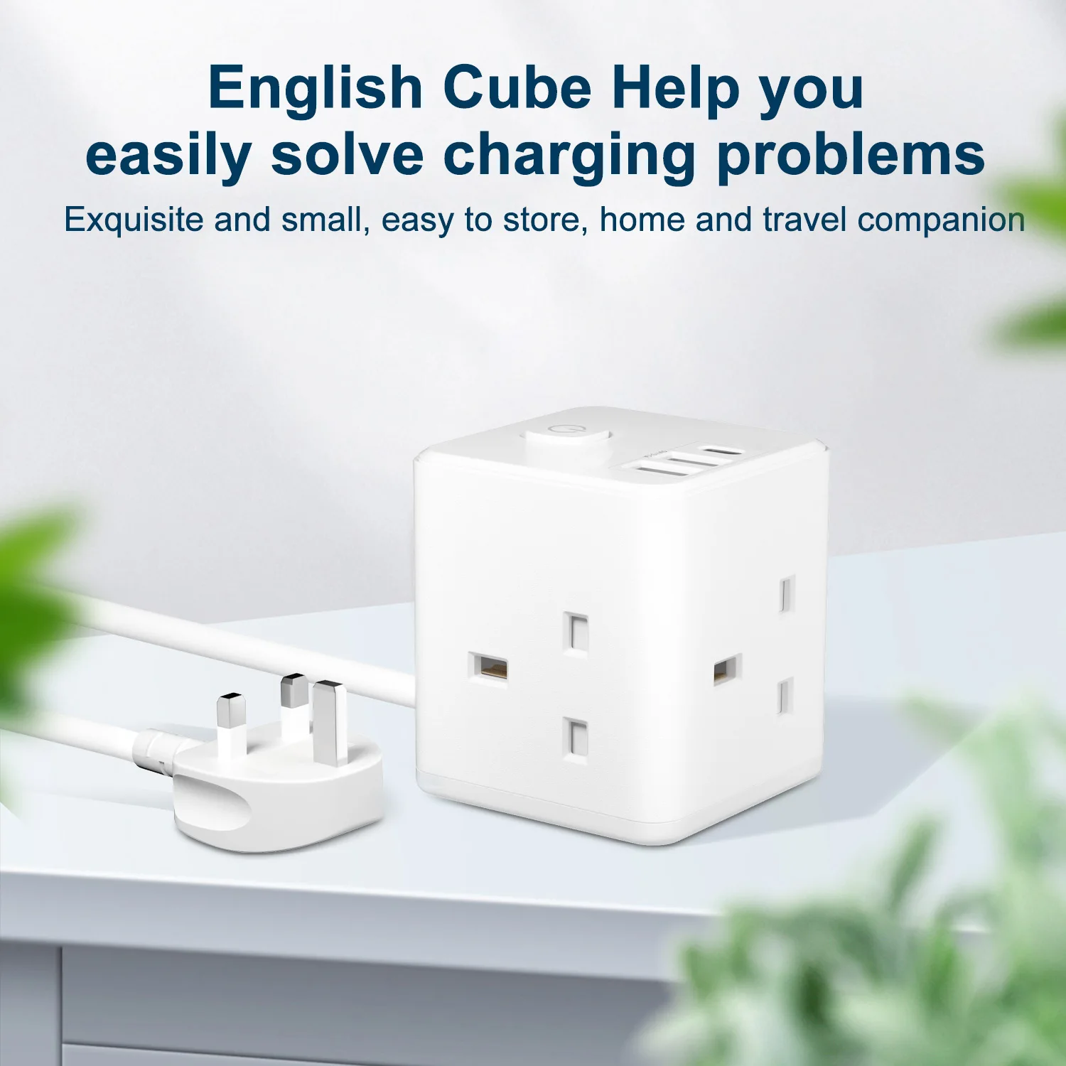 UK Power Cube Socket with ETL CE Certificates Overload Protector Cube ...