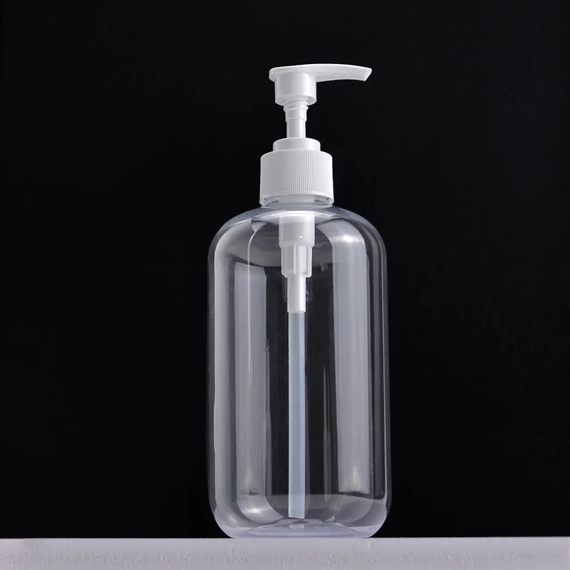 500ml PET Round Dispenser Bottle Plastic Dispensing Bottle Soap Bottle ...