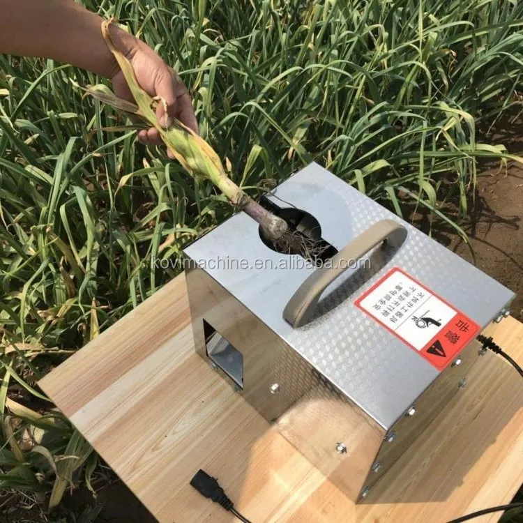 36v Small Onion Garlic Stem Root Cutter Machine Garlic Cut Root Machine