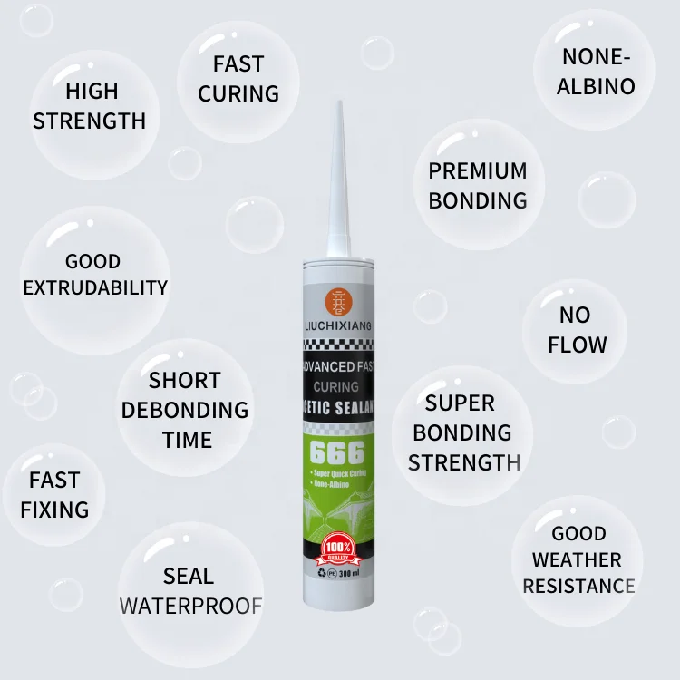 Glue Adhesive Silicone Sealants Acidic Room Temperature Curing Glass ...