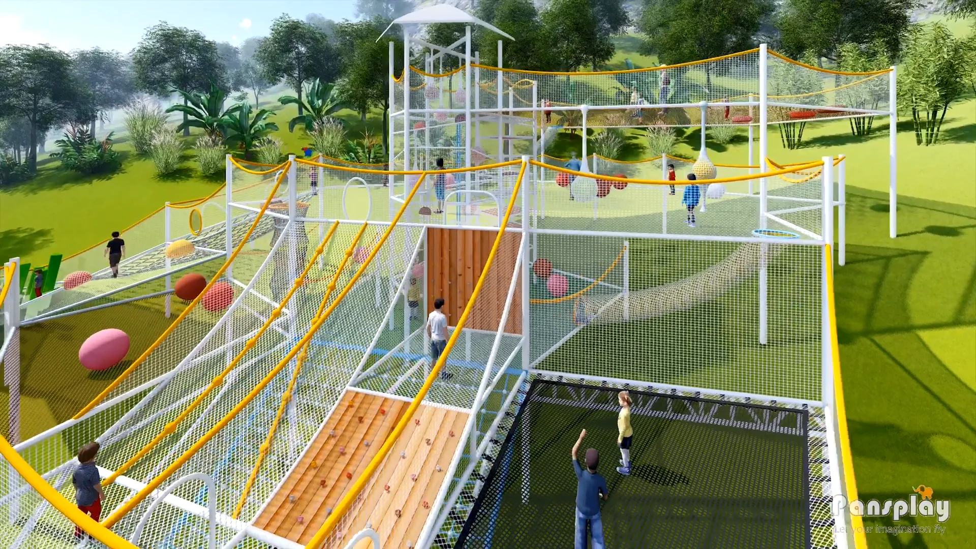 Aluminium Solid Cross Connector For 16mm Combination Rope Climbing Net ...