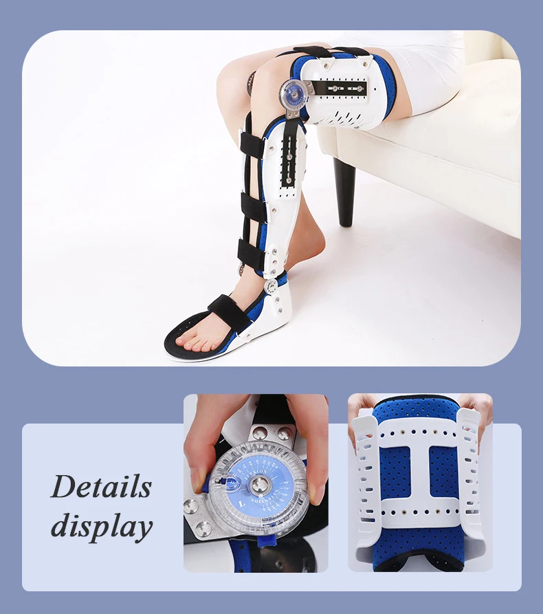 Knee Immobilizer - Hinged Knee Ankle Foot Orthosis Support