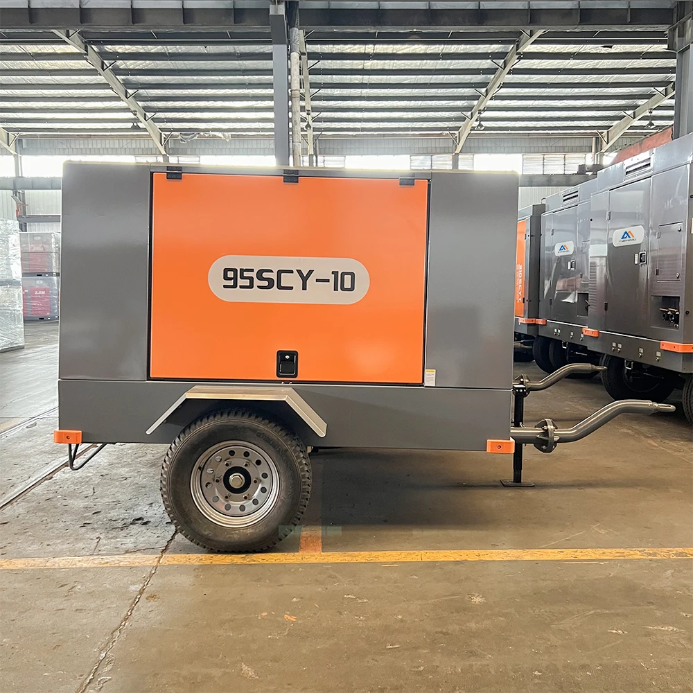 95SCY-10 10bar Diesel Engine Screw Compressors for Construction