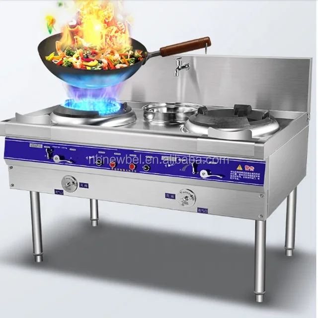 Qrw-01a,Lpg/npg/ Diesel Oil Chinese Gas Wok Range Without Rear Pot ...