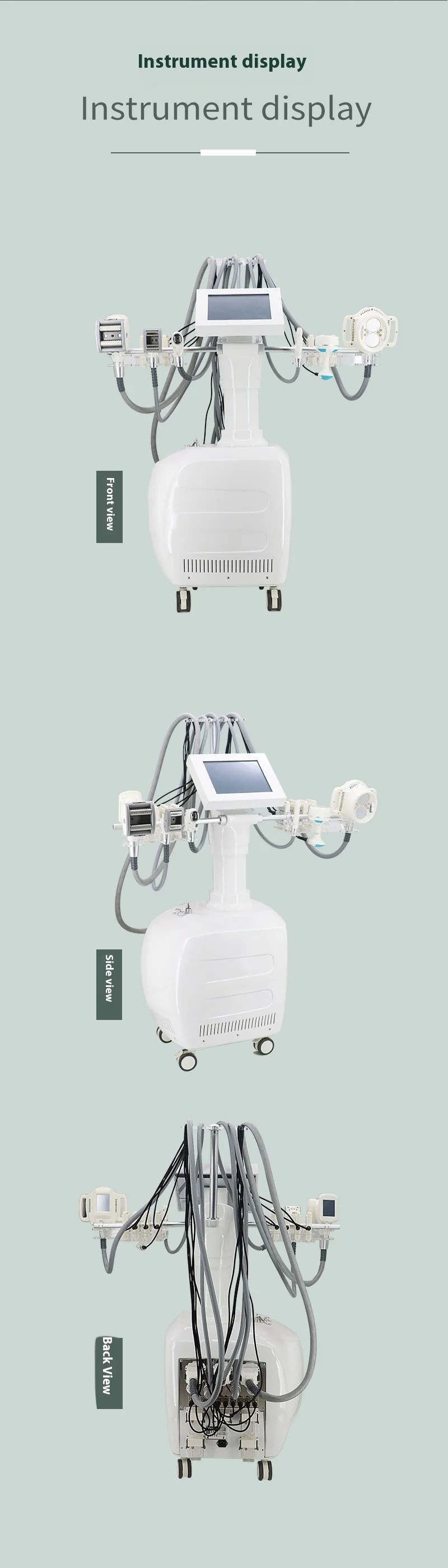Vertical V10 Electric Body Slimming Machine Multi-Effect Facial Repair ...