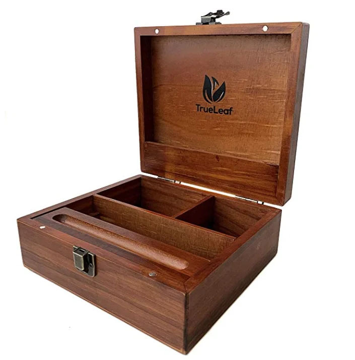 Rustic Pine Wooden Stash Box Ultimate Rolling Stash Smoking Accessory ...