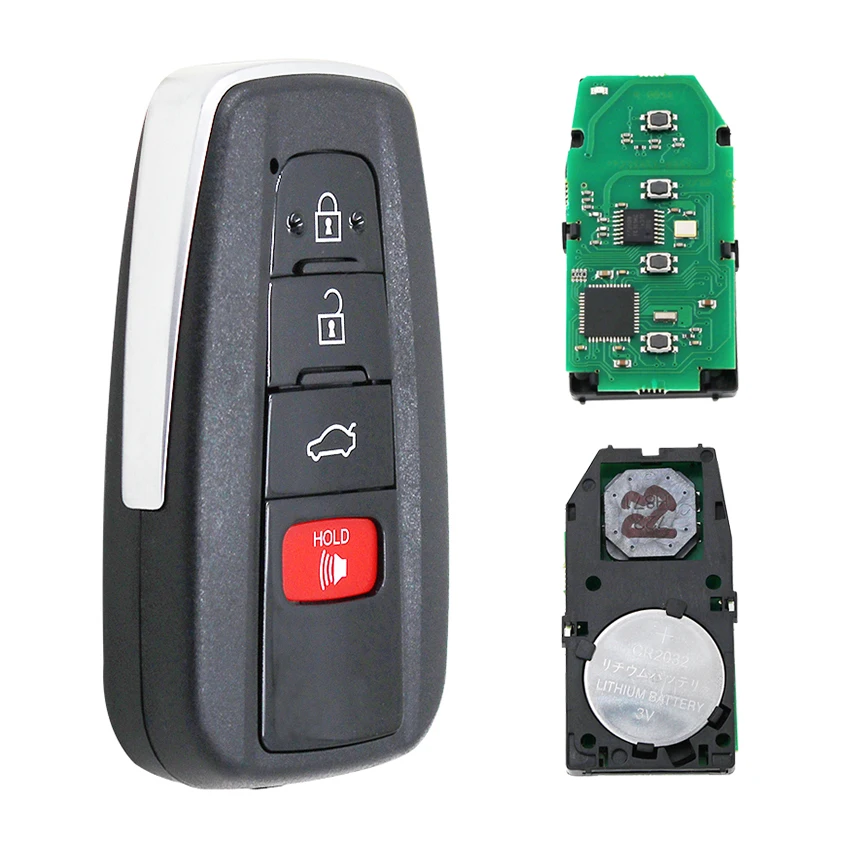 Cn007182 4 Button Remote Smart Car Key Fob Ask 314.3mhz With 8a Chip ...