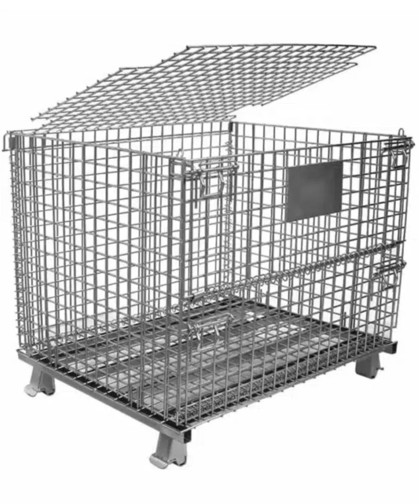 Large Size Wire Mesh Pallet Cages for Cargo & Storage