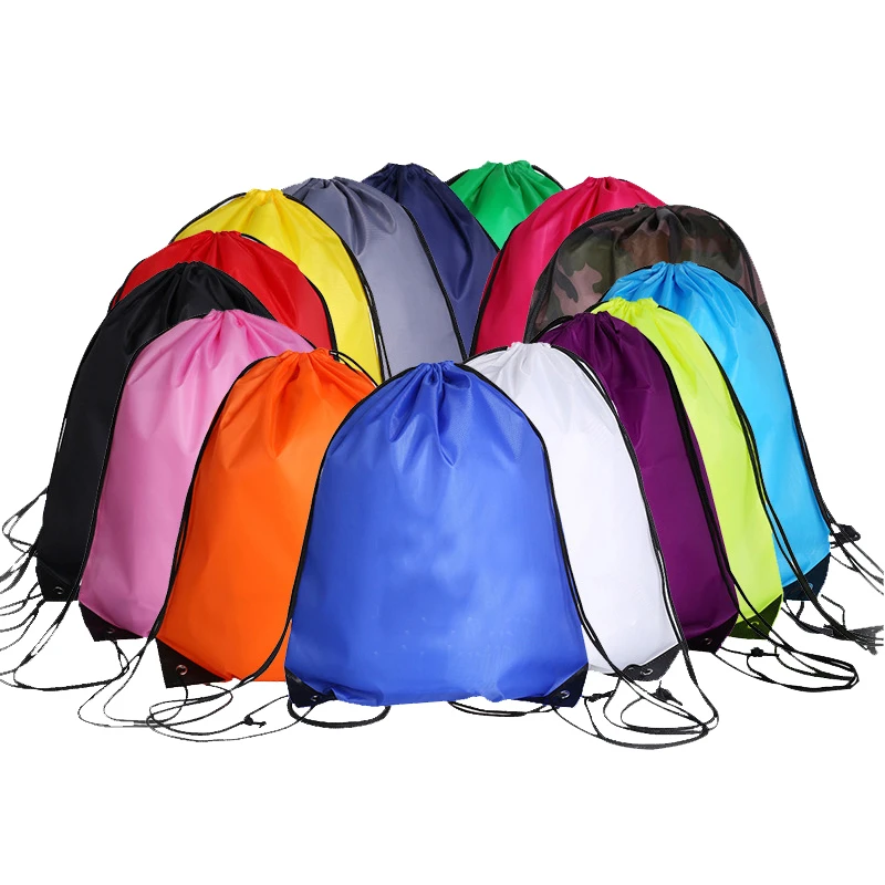 Factory Wholesale Low Price 210d Polyester Drawstring Backpack Bag ...