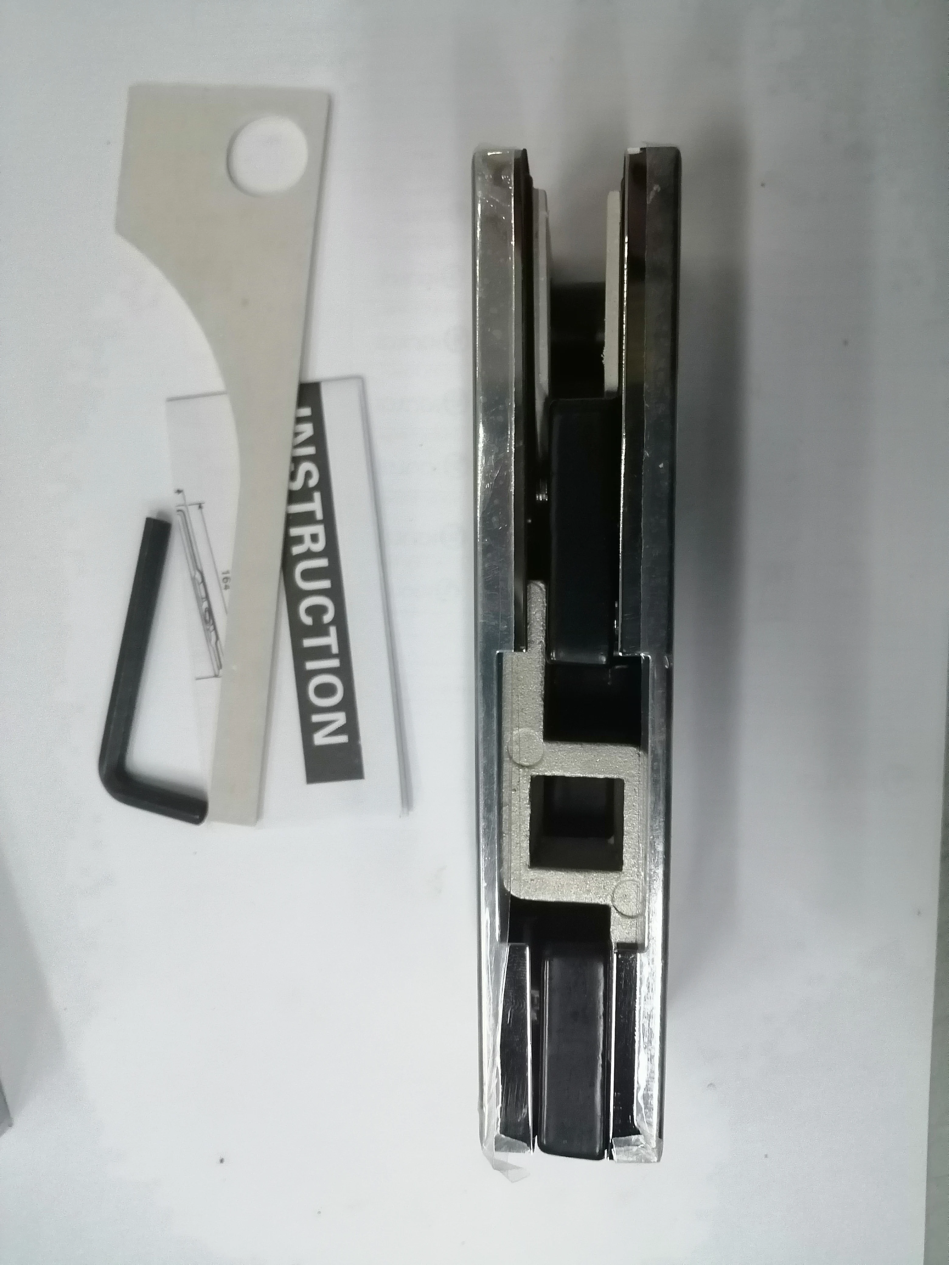 Frameless Glass Door Clamp Top Pivot Patch Fitting Adjustable Hydraulic ...