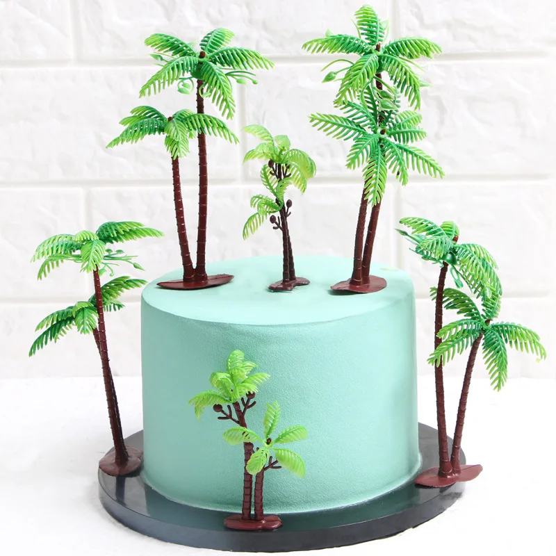 Coconut Tree Cake Topper Party Supplies Party Decoration Cupcake ...