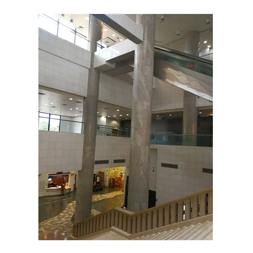 Customized Project Big Grey Marble Column Pillar Design Decor,Indoor ...