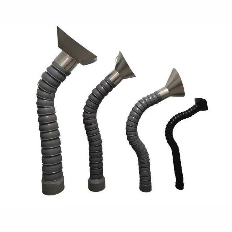 160MM Flexible Plastic Exhaust Smoke Equipment Universal Fume Extractor ...