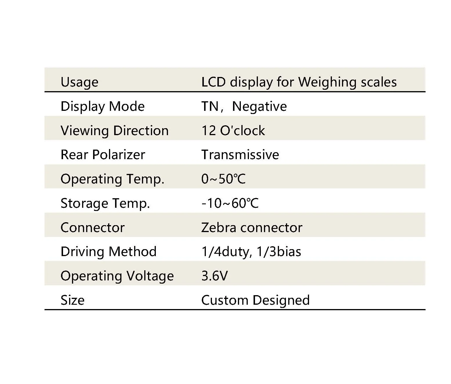 7 Segment LCD Display - 4 Digit Weighing Scale Indicator