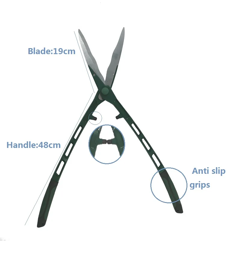 Extra Long Super Lightweight Aluminum Handle Durable Garden Hedge ...