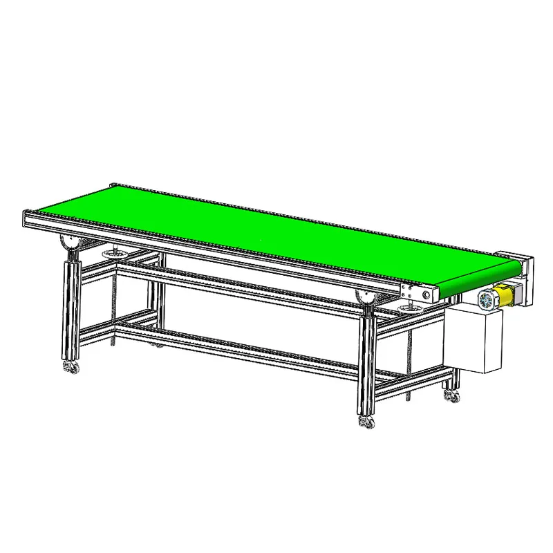 Logistics Sorting Aluminum Working Tables Assembly Line Belt Conveyor ...