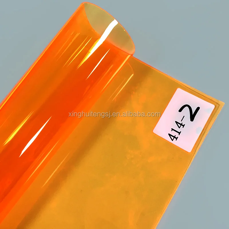 Wholesale Fluorescent Coloured Transparent Soft Pvc Film For Bags And ...