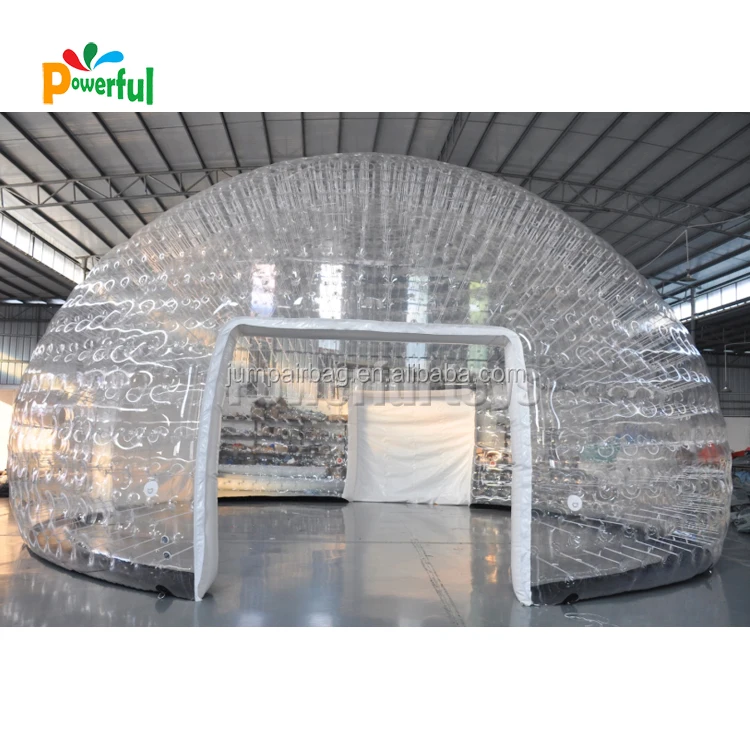 Transparent Inflatable Pool Dome with Covered Tents