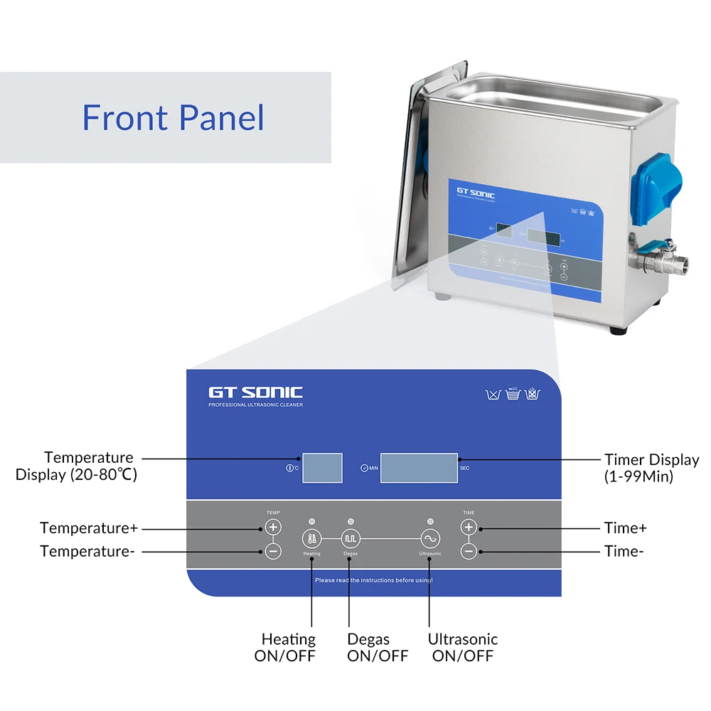 GT-R6 Ultrasonic Vinyl Record Cleaner - 6L Safety & Efficiency