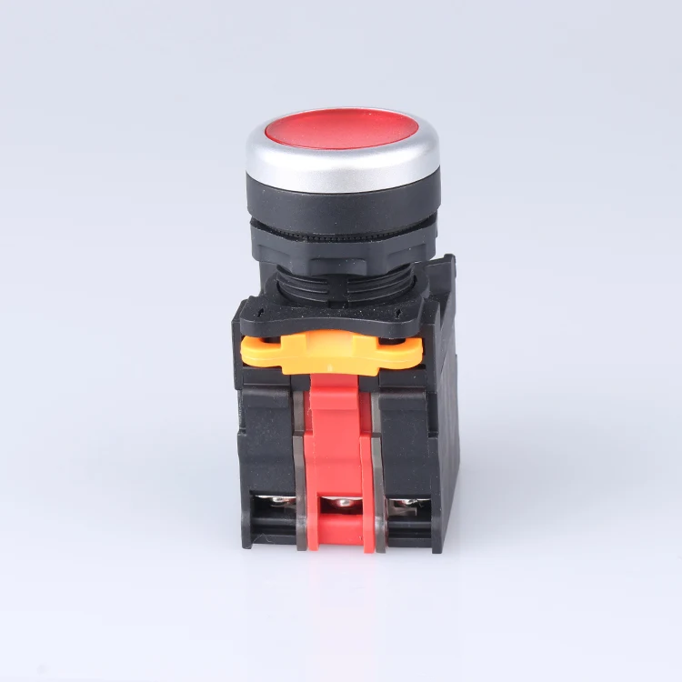 22mm Ce La38 Series With Light Red 10a Push Button - Buy Push Button ...