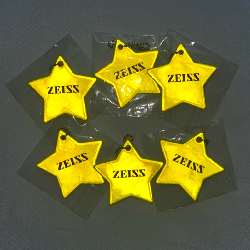 High Visibility Safety Custom Logo Pvc Reflective Keychain Strip Kids ...