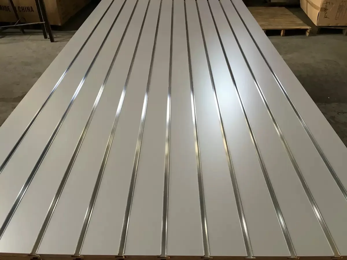 Slatwall Panels with Metal Inserts - Durable Display Solutions