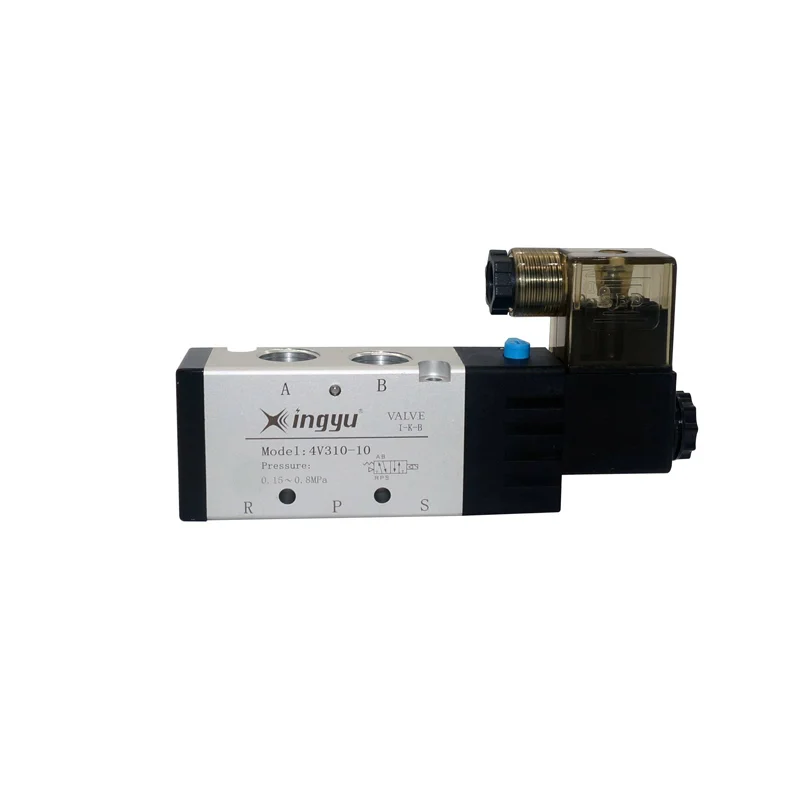 24V SMC Solenoid Valve 1/4'' Single Coil, 2 Position 5 Way, Pneumatic ...