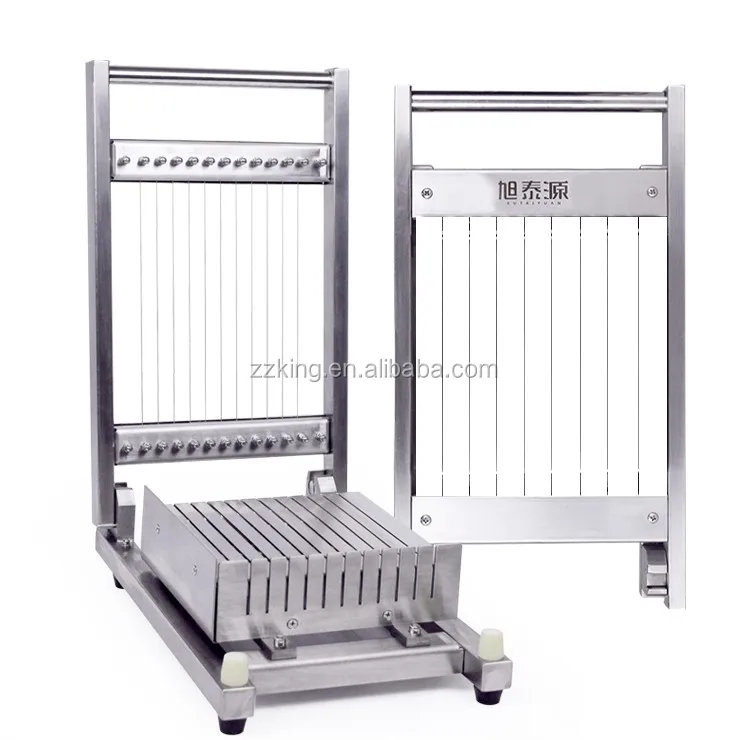 Manual Cheese Cake Block Wire Cutter / Food Cube Cutting Machine ...