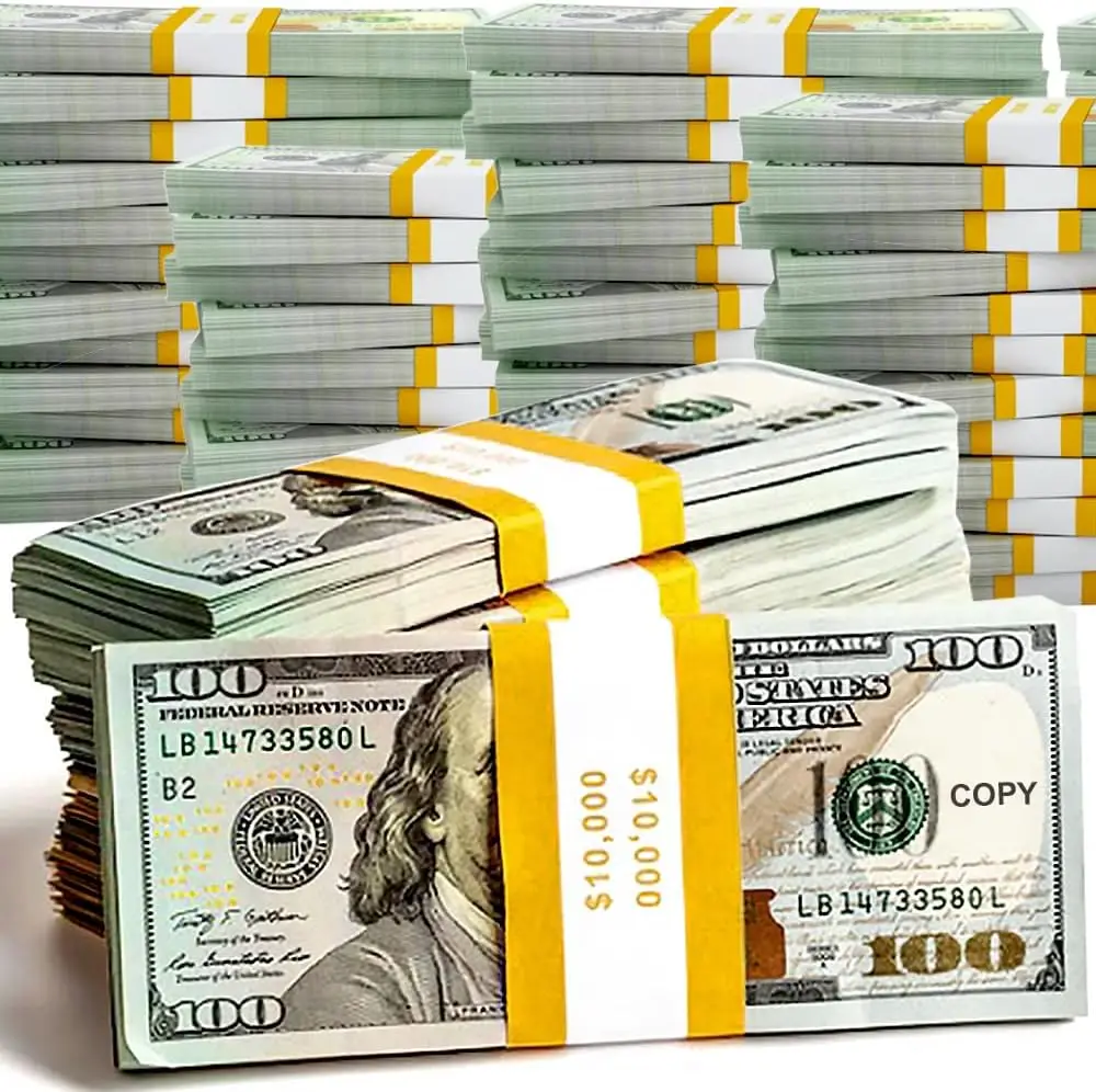 High Quality Popular Usa Prop Money 20 100 500 Dollar Custom Size ...