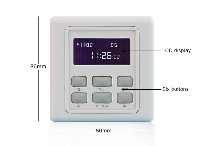 Ipuray Advanced AC Timer Switch - Weekly Multiple Period Settings