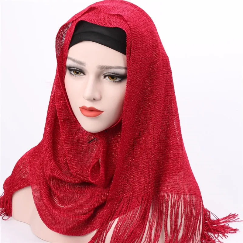 Brillante de seda hijab musulmán de Oriente Medio velo liso de ...