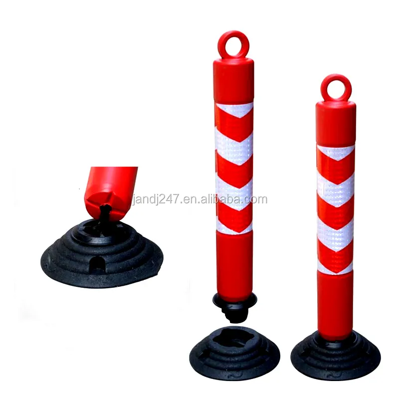 Plastic PU Warning Delineator Post PU Road Delineator lane Divider ...