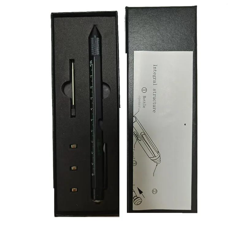 9 in 1 Promotional Multi Function Tool Pen Bottle Opener LED Light Screwdriver Ruler Level ...