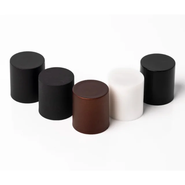 Premium Plastic Oval Perfume Bottle Cap FEA15 Matte Black White Brown ...