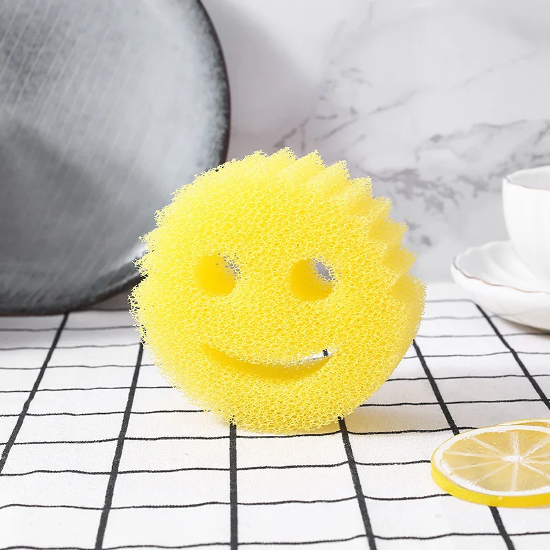 Smiley Face Magic Clean Wipe Smiley Face Sponge Wipe Honeycomb Sponge ...